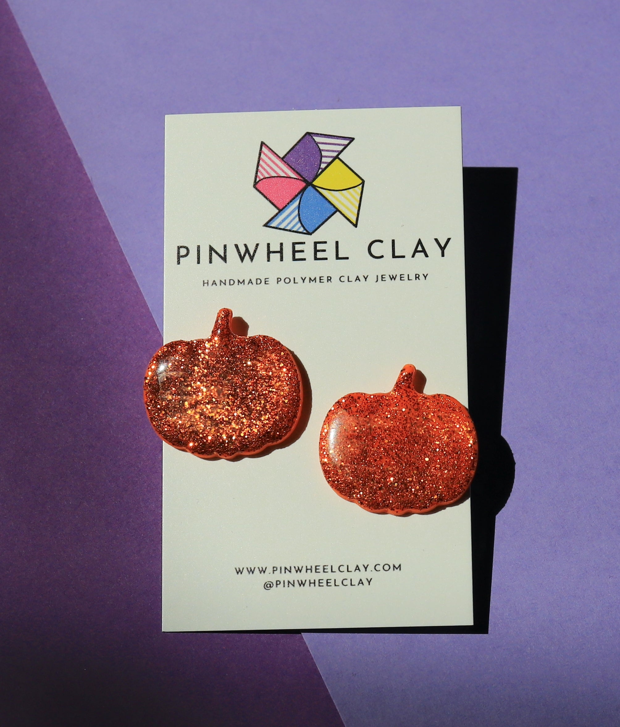 Glitter Fall Pumpkins – Pinwheel Clay